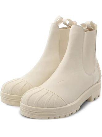Dior bottines en cuir side gore (ann&eacute;es 2000) - Tons neutres