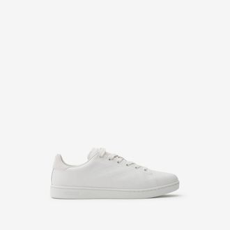 Burberry Sneakers Set en cuir Check embossé, Size: 36.5