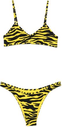 The Attico Tiger-print Bikini