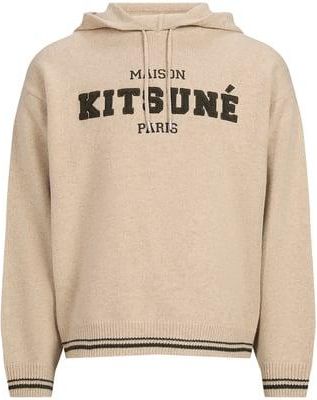 Maison Kitsun&eacute; Pull oversize &agrave; capuche en laine