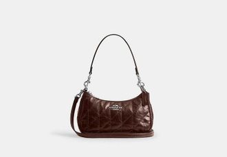 Coach Teri Schultertasche mit Steppung f&uuml;r Frauen in Braun | Leder