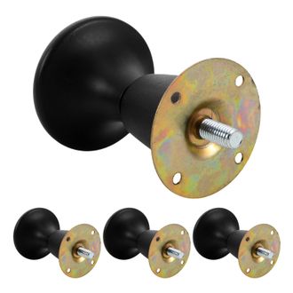 Angoily Angoily 4 Robuste rutschfeste M&ouml;belf&uuml;&szlig;e aus Kunststoff Ersatzbeine f&uuml;r Bettgestelle und Sofas Schwarze Schraubf&uuml;&szlig;e mit Glatter Oberfl&auml;che Belastbar un