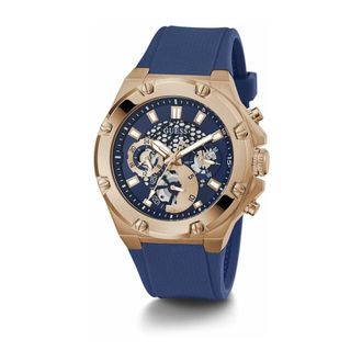 Guess Third Gear Multifunction Skeleton Watch - - Accessories - Herren - Blau - ONE SIZE