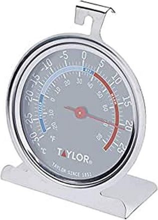 Taylor Pro, K&uuml;hl-/Gefrierschrankthermometer mit Klassischem Design, Edelstahl, 8,5 x 4,5 x 10 cm