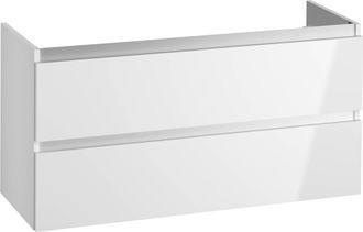 Saqu Gaia wastafelonderkast 120x50,5x60cm Glans wit - greeploos