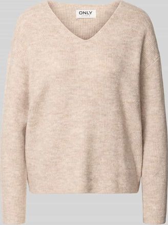 Only Regular Fit Pullover mit V-Ausschnitt Modell CAMILLA