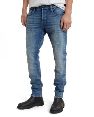 G-Star Herren 3301 Slim Jeans Jeans, Blau (Sun Faded Blue Donau Restored 51001-d441-g644), 27W / 32L