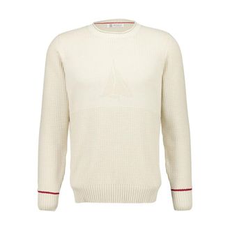 Brunello Cucinelli Herren, Strickwaren, Beige, LGr&ouml;&szlig;e