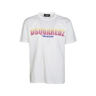Dsquared2 Wei&szlig;es T-Shirt f&uuml;r M&auml;nner - - Tops - Herren - Wei&szlig; - XL