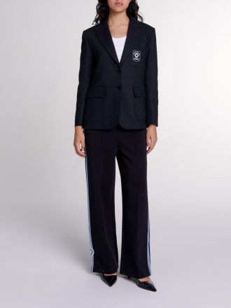 Maje Bestickter Blazer - Schwarz - Gr&ouml;&szlig;e 40 - Maje