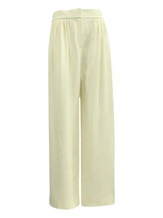 Chlo&eacute; pantalon &agrave; plis - Blanc