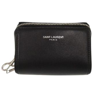 Saint Laurent Pre-owned Leder-Pouch - - Pre-owned - Damen - Schwarzk - ONE SIZE