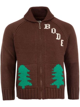 Bode cardigan Fir - Marron
