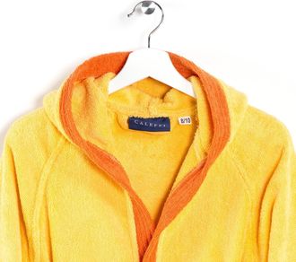 Caleffi Bademantel Kinder - Weicher Kinderbademantel aus Baumwolle und Frottee, Jungen & Mädchen mit Kapuze und Gürtel