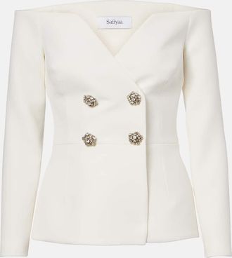 SAFiYAA Bridal Jacke Kamile aus Crêpe