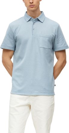 s.Oliver Poloshirt S.OLIVER, Herren, Gr. XXL, mid blau, Piqu&eacute;, Obermaterial: 58% Polyester, 40% Baumwolle, 2% Elasthan, unifarben, regular fit h&uuml;ftbedeckend, R