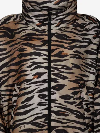 Pinko Tiger-Stripe Animal Print Jacket - Multicolor