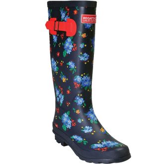 Regatta Fairweather II verstellbare Damen-Gummistiefel aus nat&uuml;rlichem Gummi mit Baumwollfutter