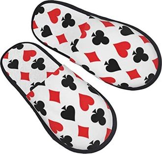 Generic Pantoufles Jeu De Cartes &Agrave; Jouer Sur Le Th&egrave;me L&eacute;gers Hiver Pantoufles Antid&eacute;rapant Chaussons DInt&eacute;rieur Pour Femmes Homme Spa M