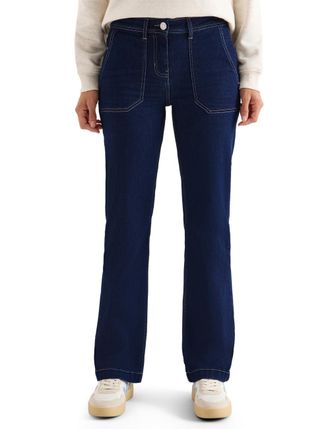 Cecil Damen 3817326 Bootcut Jeans, Rinsed wash, 32 W/32 L