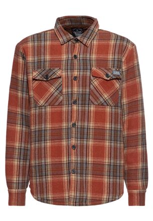 King Kerosin Herren Flanell Winterhemd