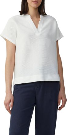 s.Oliver Feminines T-Shirt im Relaxed Fit mit Struktur