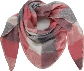 Glamexx24 Damenschal Damenhalstuch Herrenhalstuch Mehrfarbig mit Muster Winterschal sehr warm und weich XXL Schal f&uuml;r viele Angelegenheiten dreieckige Form