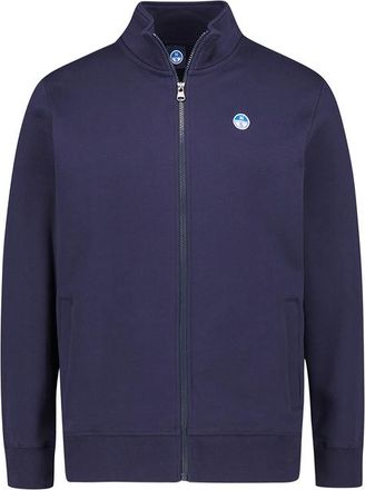 North Sails Herren Pullover blau Baumwolle unifarben