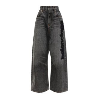 Balenciaga Low Crotch Baggy Jeans - - Jeans - Damen - Grau - W26