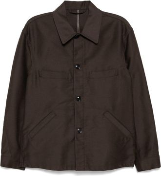 Christophe Lemaire Workwear-Jacke mit verdrehten &Auml;rmeln - Braun