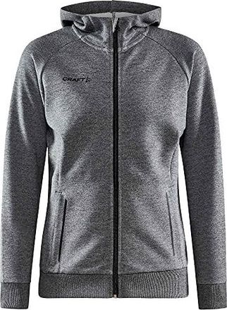 Craft Core Soul Full Zip Hood W Sweatshirt à Capuche, Gris foncé mélangé, L Femme