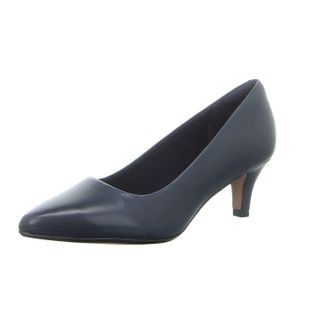 Clarks Damen Linvale Jerica Pumps, Navy Leather, 36 EU