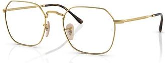 Ray-Ban Jim Optics Arista Gold Fassung Klar Glas Polarisiert 51-20