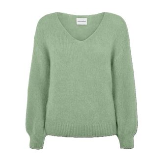Americandreams Americandreams, Femme, Pulls, Vert, Taille: 38 FR Milana LS Alpaca Pullover