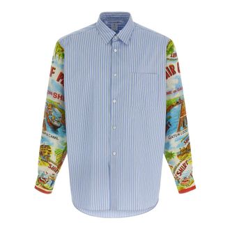 Comme Des Gar&ccedil;ons Hemd mit gemusterten &Auml;rmeln - - Shirts - Herren - Mehrfarbig - L