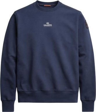 Parajumpers Homme, Sweatshirts et sweats &agrave; capuche, Bleu, Taille: XL Fleece Nylon SweaT-shirt