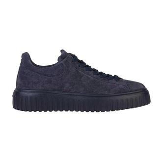 Hogan Homme, Chaussures, Bleu, Taille: 41 1/2 EU H-Stripes Lace-up Baskets