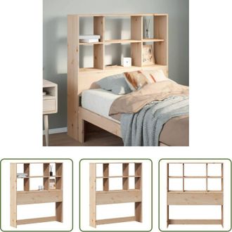 vidaXL Holz Kopfteil - Kopfteil mit Stauraum 90 cm Massivholz Kiefer