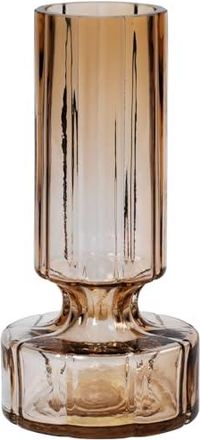 Broste Copenhagen Broste Copenhagen Hyacint Vase aus Glas in der Farbe Indian Tan, Ma&szlig;e: 12cm x 12cm x 24,9cm, 14496142