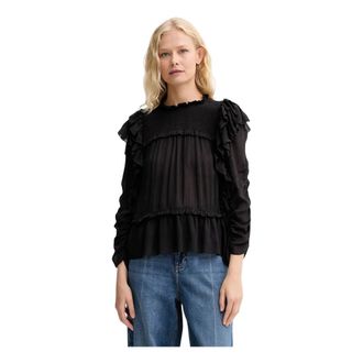 Munthe Crisp Blouse - - Blouses & Shirts - Damen - Schwarzk - S