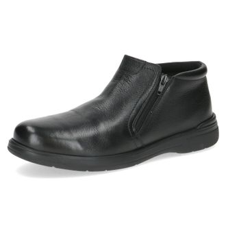 Caprice Herren Stiefeletten aus Leder mit Rei&szlig;verschluss, Schwarz (Black Nappa), 45 EU