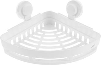 Angoily Eck badezimmerregal aus Hochwertigem Kunststoff Punchfrei Stark Belastbar Dreieckiges Aufbewahrungsregal f&uuml;r Shampoo Kosmetik und Handt&uuml;cher Praktisch