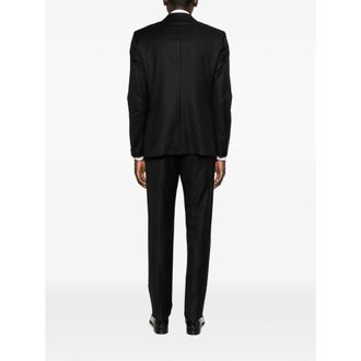 Tagliatore Two-Piece Tailored Virgin Wool Suit - Black