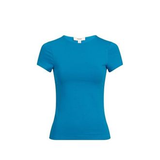 Topshop Top uni &agrave; col rond en coton m&eacute;lang&eacute;