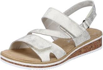 Rieker Sandales V3666 pour femme, Beige., 40 EU