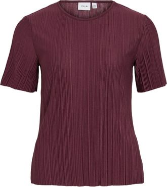 Vila Viplisa O-Neck S/S Top - Noos