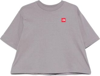 The North Face Femme, Tops, Gris, Taille: 38 FR Maglietta girocollo manica corta logo