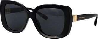 Dolce & Gabbana Femme, Accessoires, Noir, Taille: 56 MM Dg4495 Square Lunettes de soleil