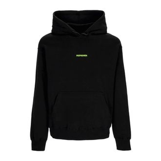 PROPAGANDA Schwarzer Oxide Hoodie mit K&auml;ngurutasche - - Sweatshirts & Hoodies - Herren - Schwarzk - XL
