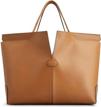 Tod's Tods Shopper & Totes - Smooth Brown Leather Tote - Gr. unisize - in Braun - f&uuml;r Damen